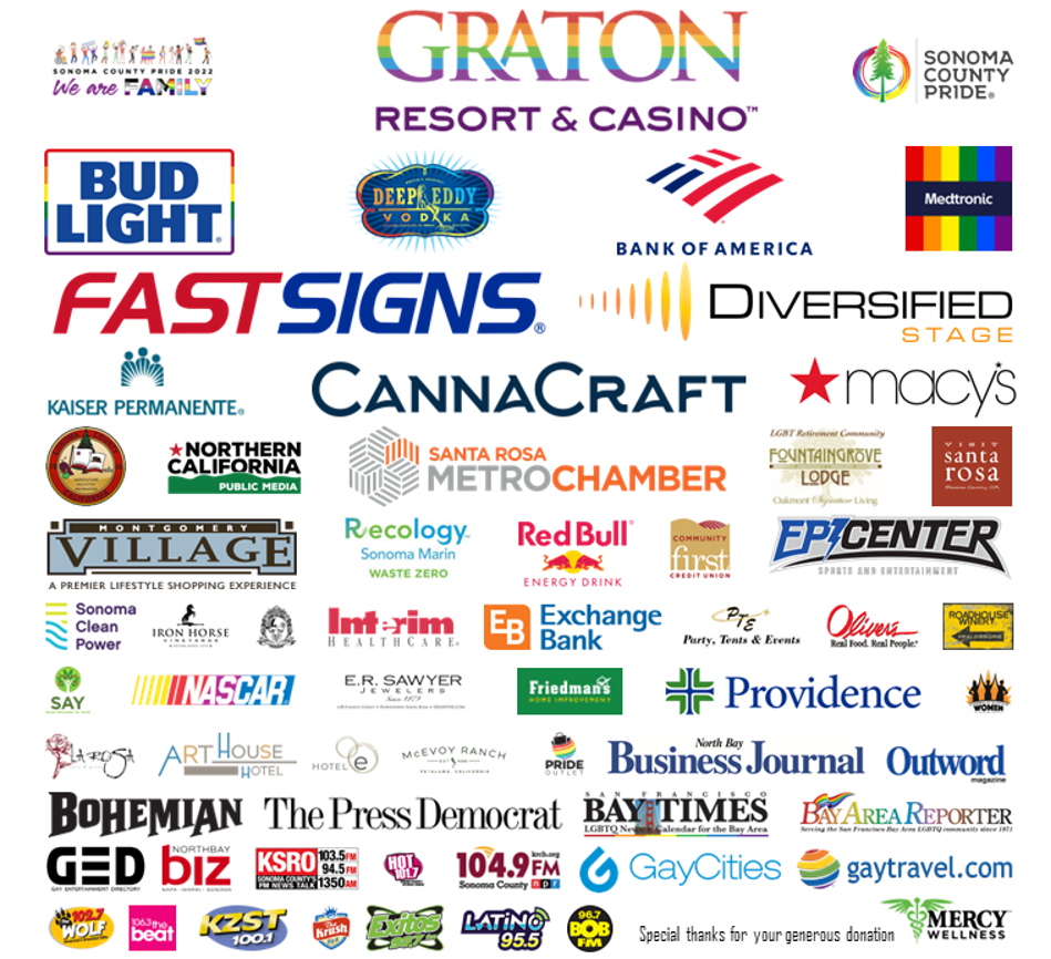 2022-sponsors | Sonoma County LGBTQI Pride