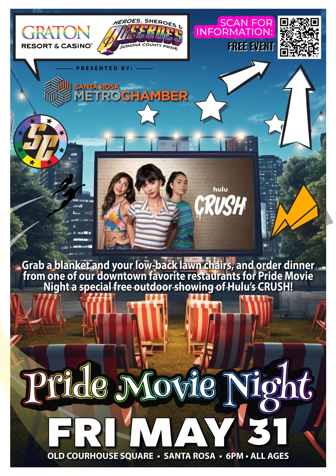 May 31 – Pride Movie Night | Sonoma County LGBTQI Pride